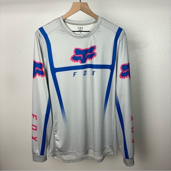 Fox | Shirts | Y2k Fox Racing Jersey Men Large Gray Dirtbike Motocross ...